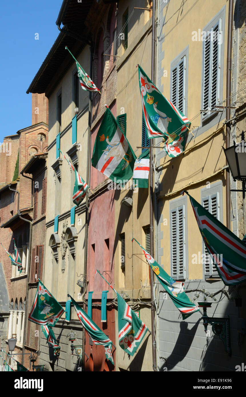 Flags in Siena Stock Photo - Alamy
