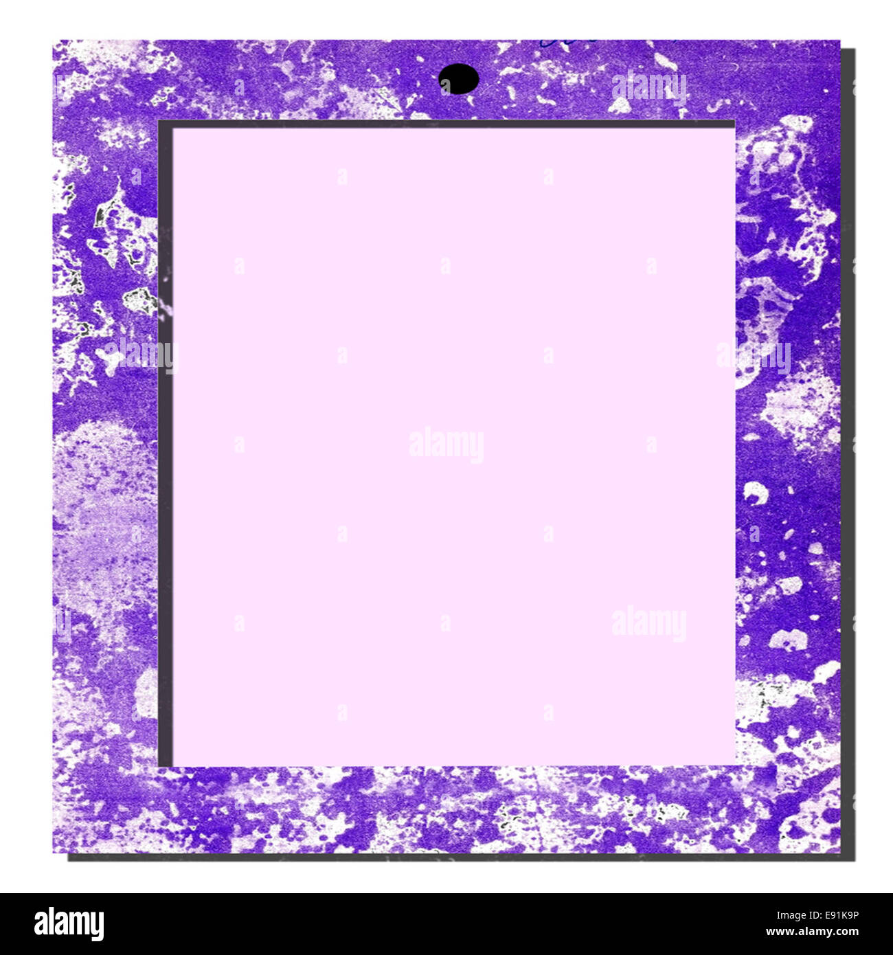 Frame violet on white Cut Out Stock Images & Pictures - Alamy