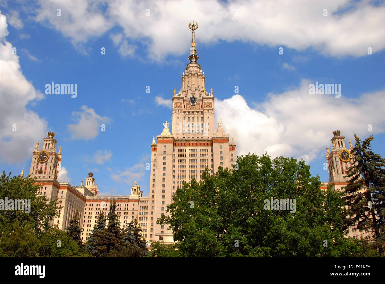 Moscow state university Stock Photo - Alamy