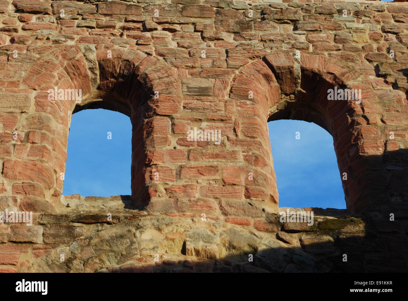 castle ruin windows Stock Photo - Alamy