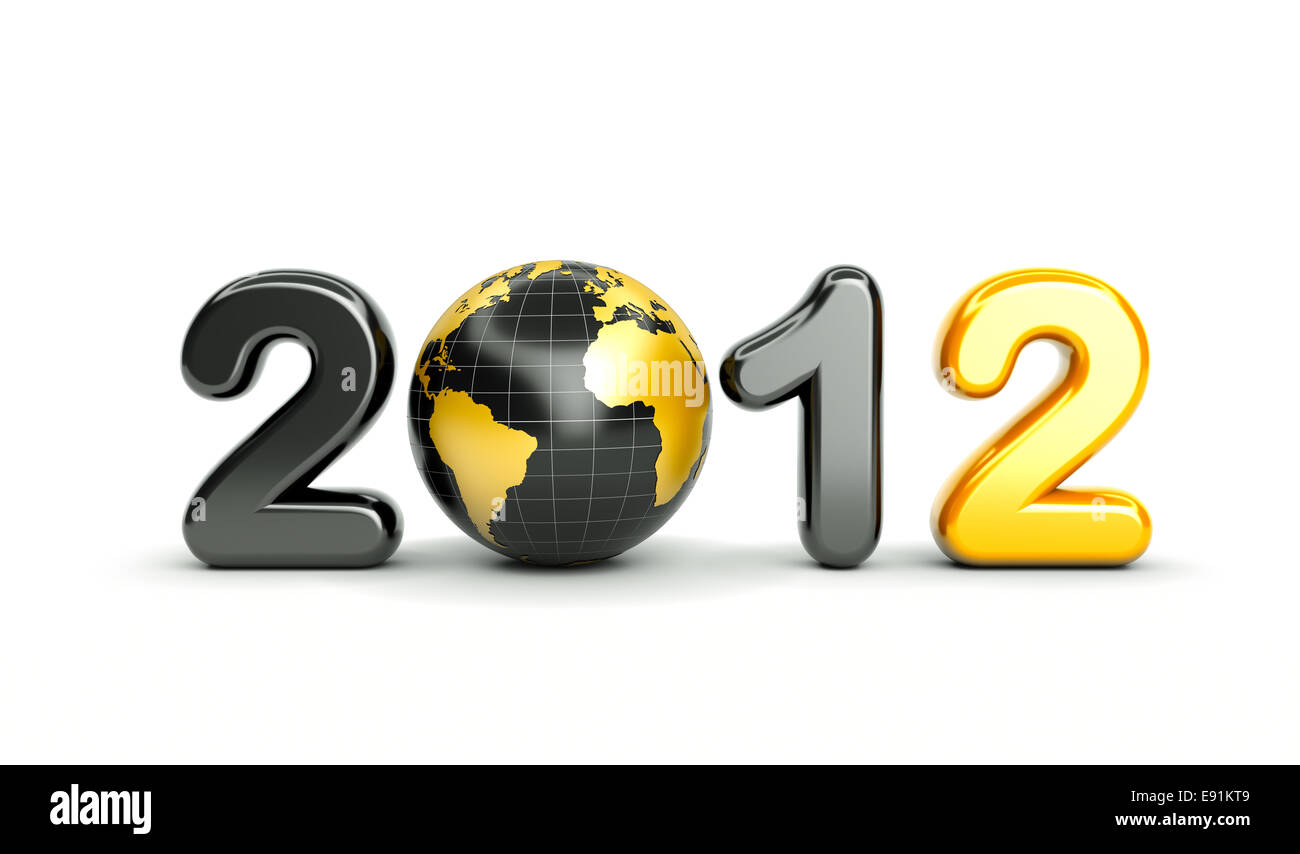 3d illustration year 2012 hi-res stock photography and images - Alamy