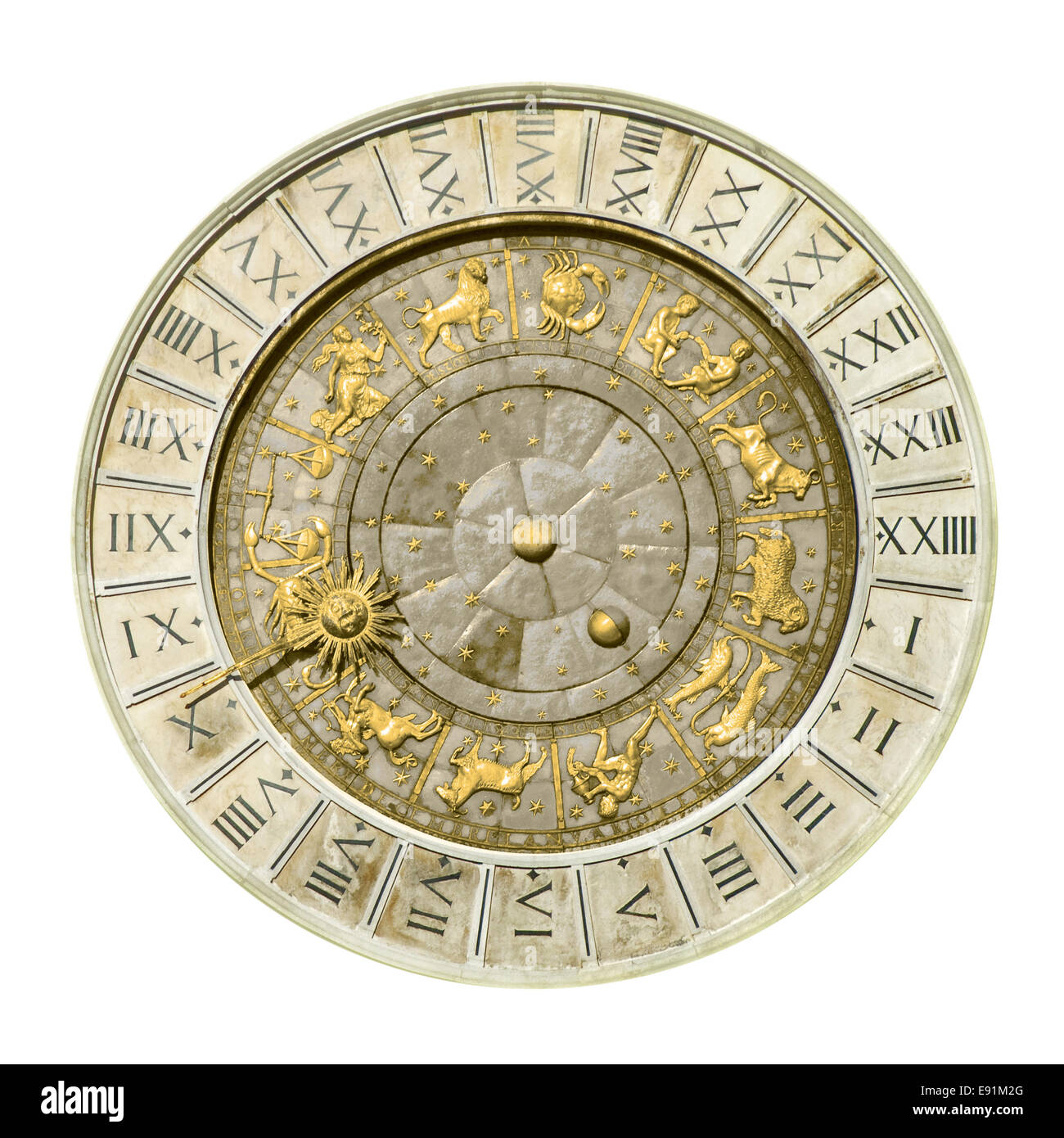 Astro clock zodiac hi-res stock photography and images - Alamy