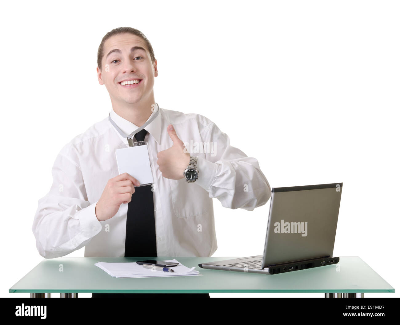 portrait of a clerk Stock Photo - Alamy