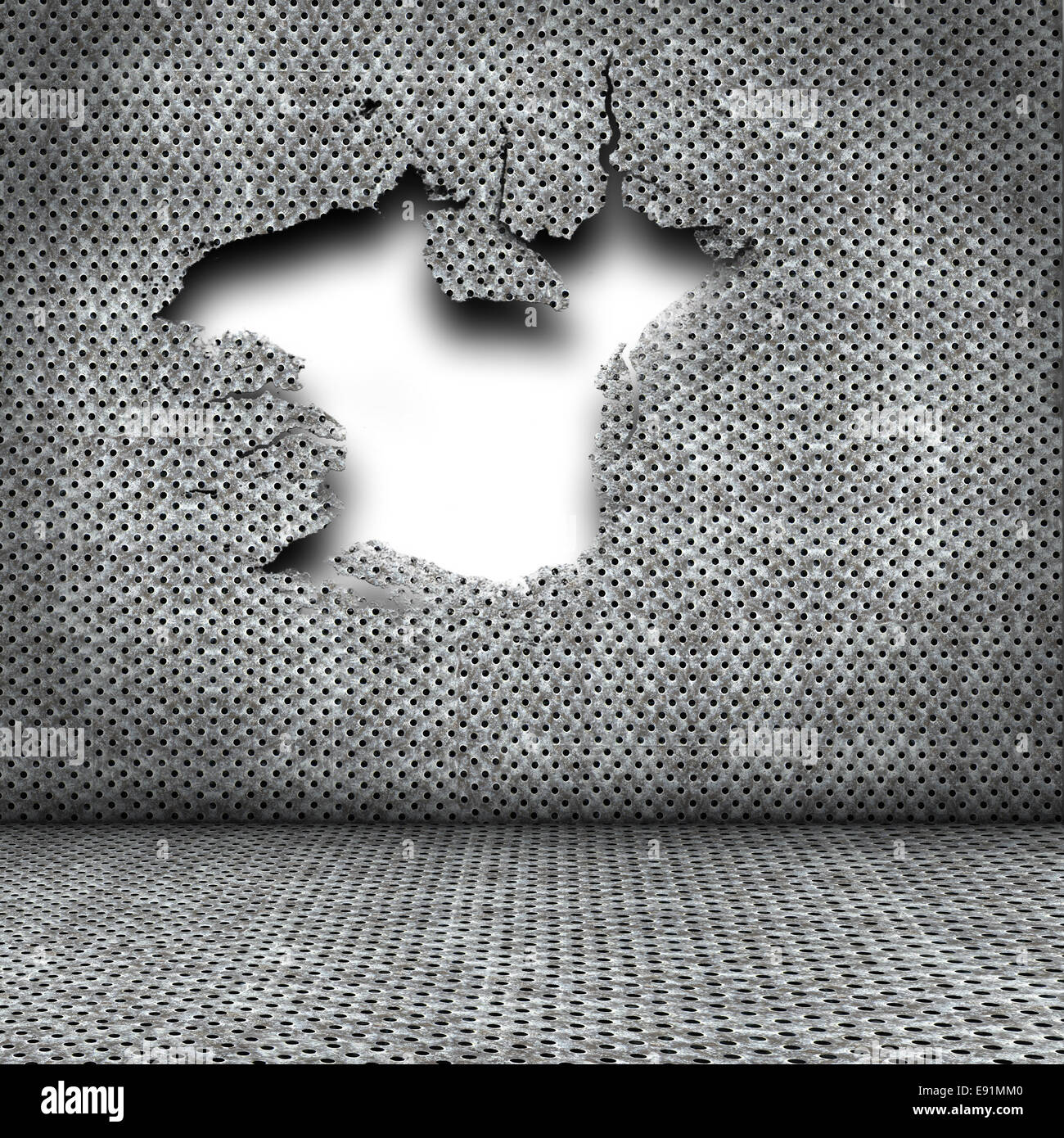 damaged steel plate Stock Photo - Alamy