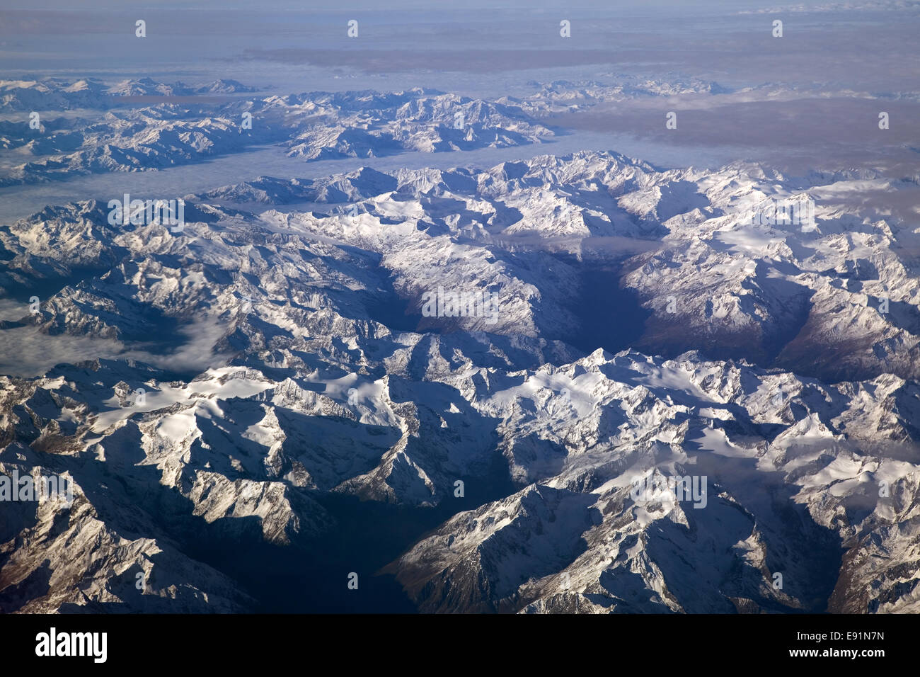 The Alps from above Stock Photo - Alamy