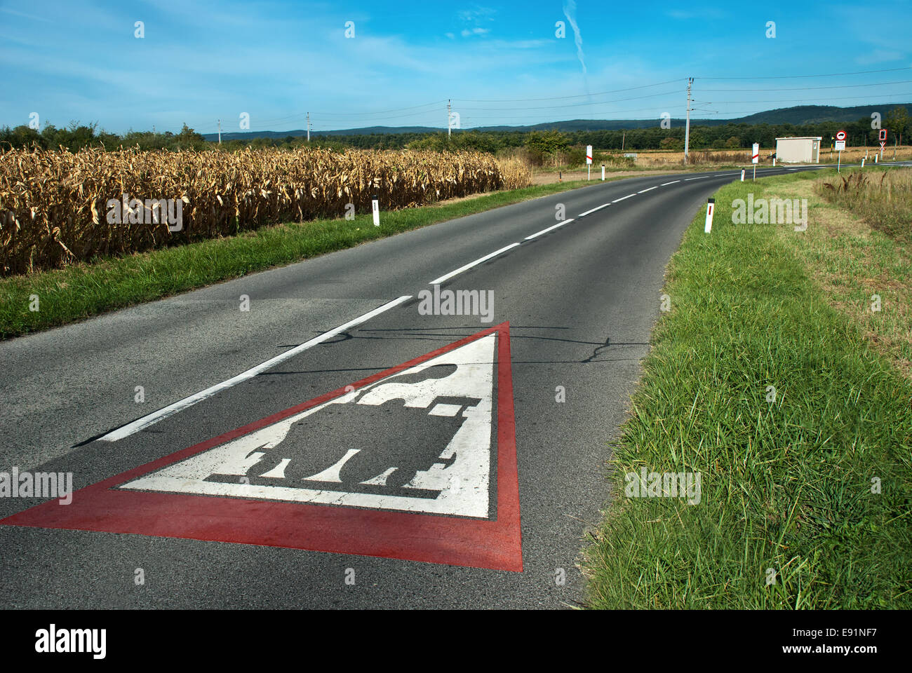 railway crosing without gates Stock Photo - Alamy