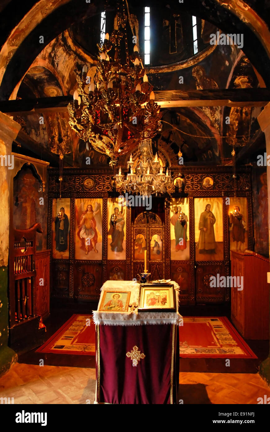 Orthodox Church interior Stock Photo - Alamy