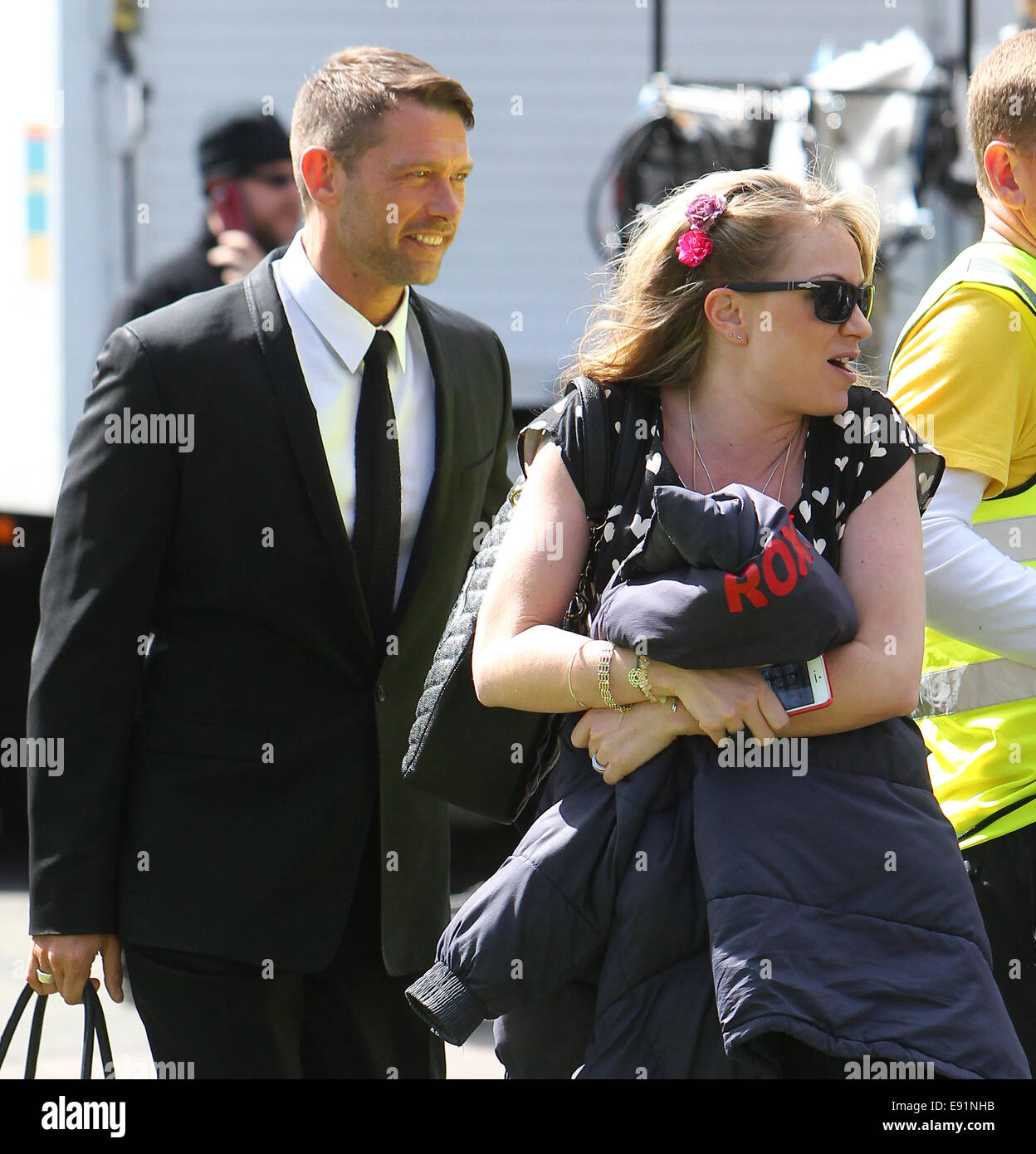 The cast of Eastenders attend the funeral of Lucy Beale Featuring: John ...