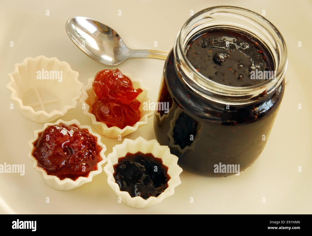 Four fruit jam hi-res stock photography and images - Alamy
