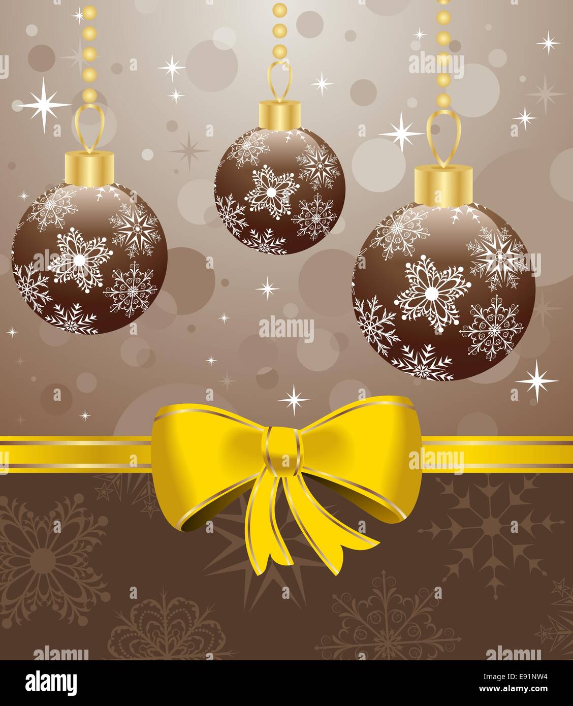Christmas packing with set balls Stock Photo - Alamy