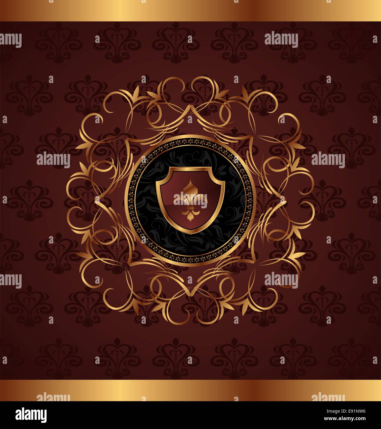 Golden royal label design packing hi-res stock photography and images ...