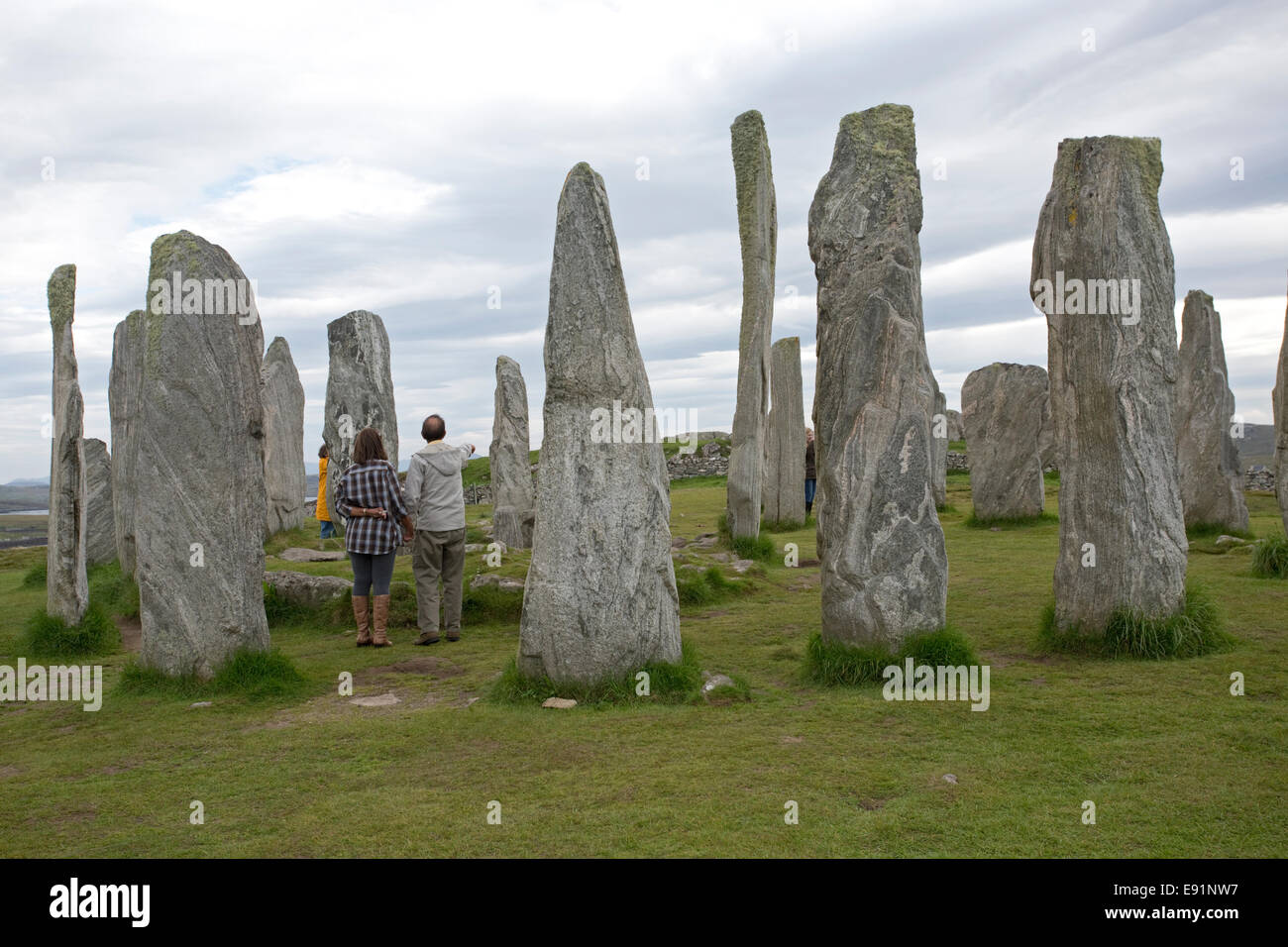 Callanish stone circle Isle of Lewis Outer Hebrides Scotland Stock ...