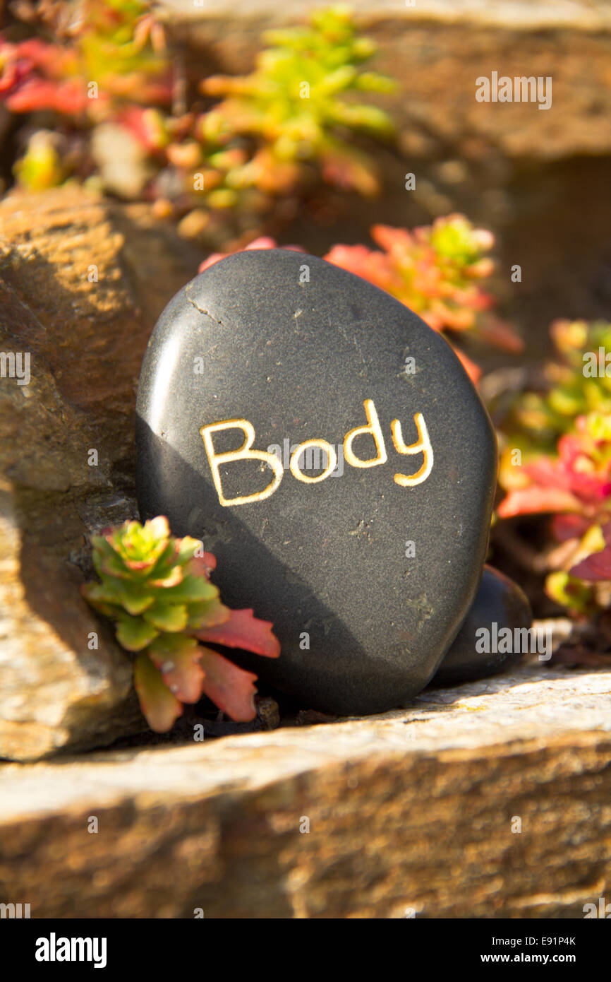 Massage stone body on wall hi-res stock photography and images - Alamy
