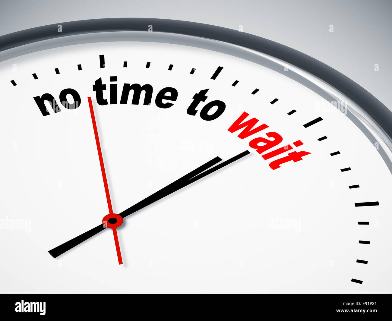 no time to wait Stock Photo - Alamy