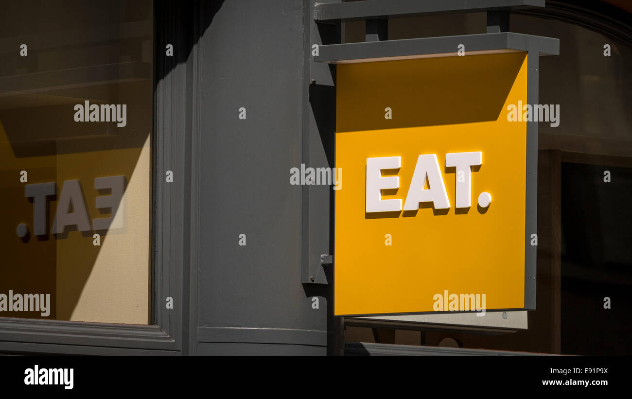 Take away food sign hi-res stock photography and images - Alamy