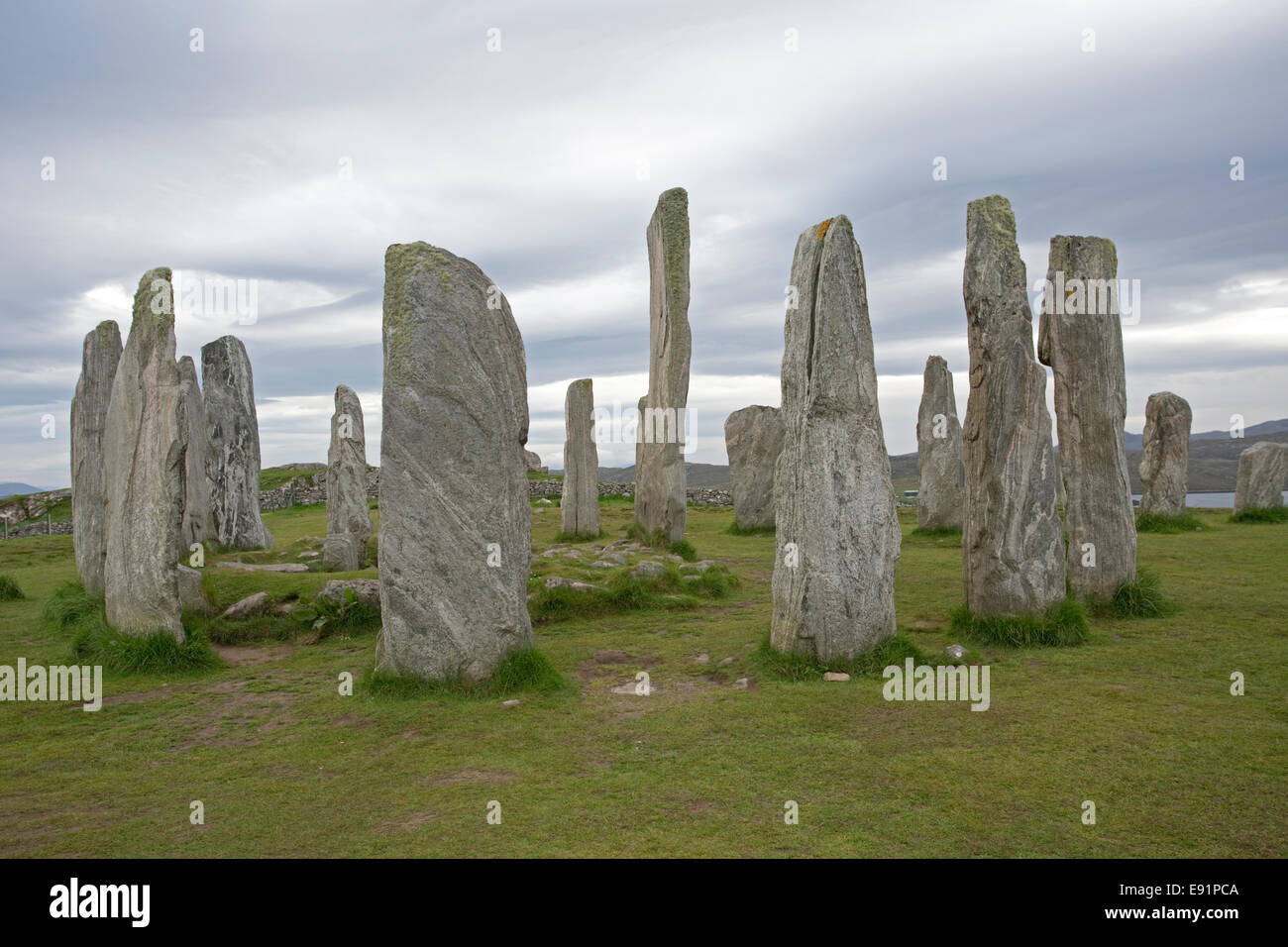 Callanish stone circle Isle of Lewis Outer Hebrides Scotland UK Stock ...