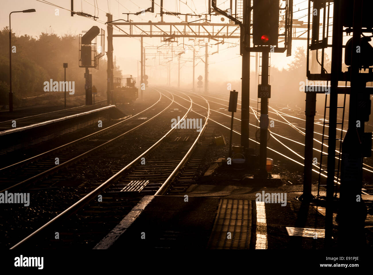Railway junction hi-res stock photography and images - Alamy