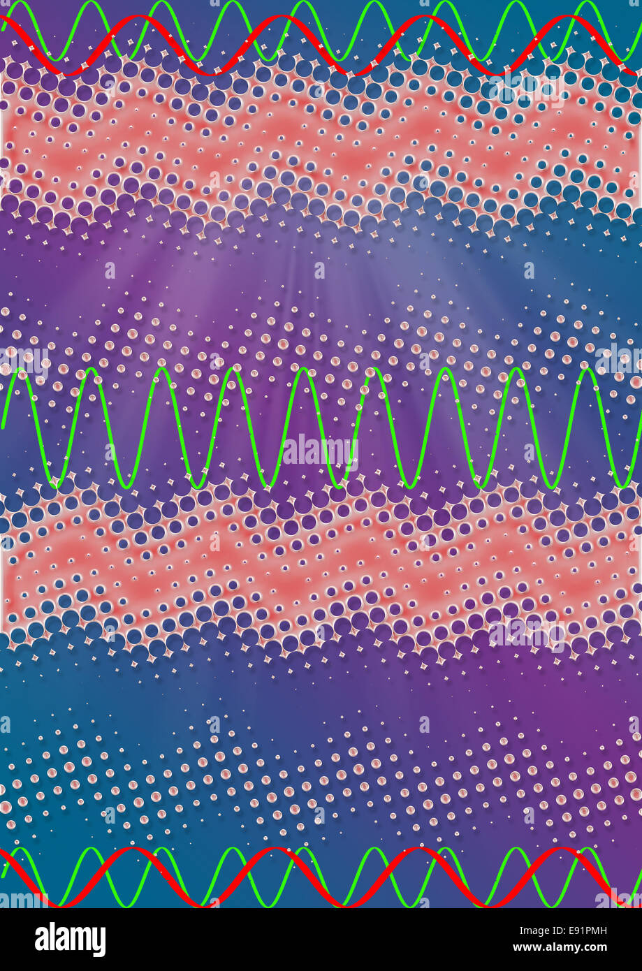 Abstract multicolored tech wave background Stock Photo - Alamy