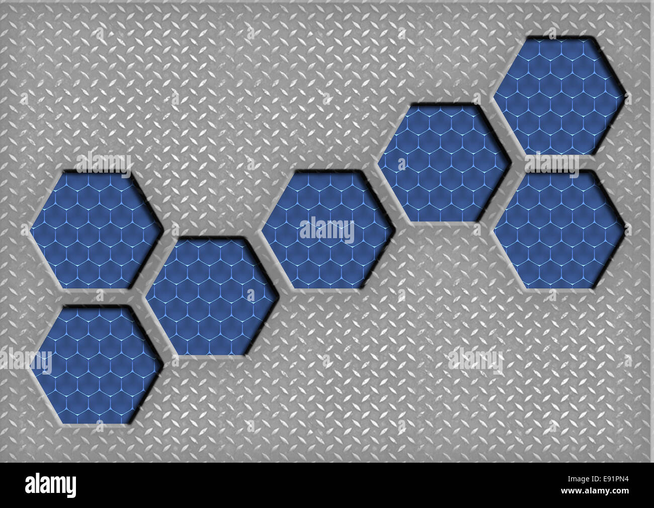 Abstract hexagonal structure hi-res stock photography and images - Alamy