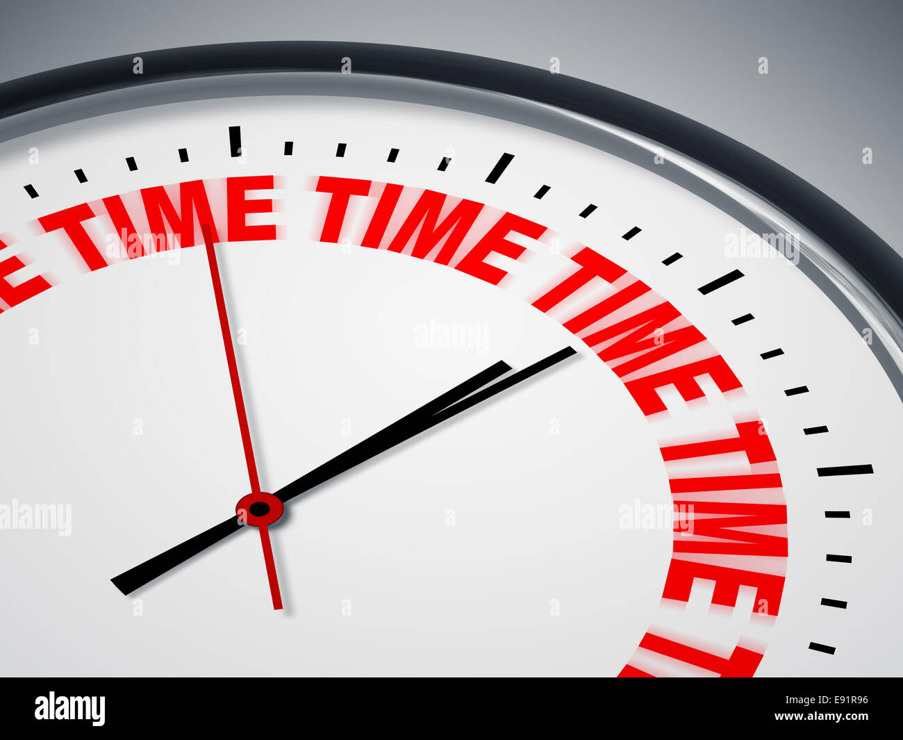 clock with words time Stock Photo - Alamy