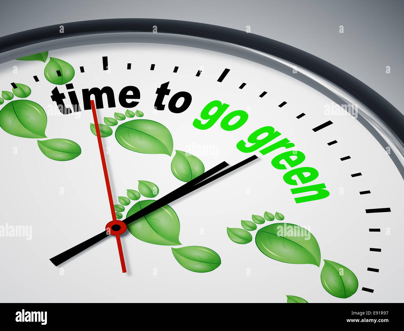time to go green Stock Photo - Alamy