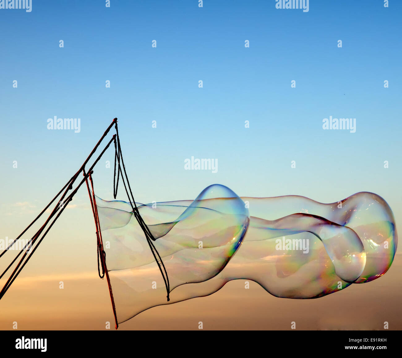 Giant Soap Bubble Stock Photo Alamy
