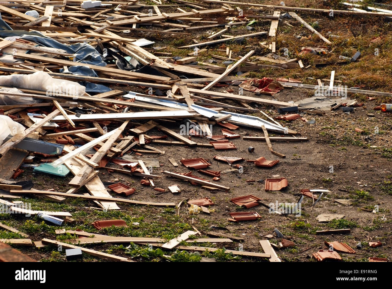 Construction rubble broken tiles hi-res stock photography and images ...