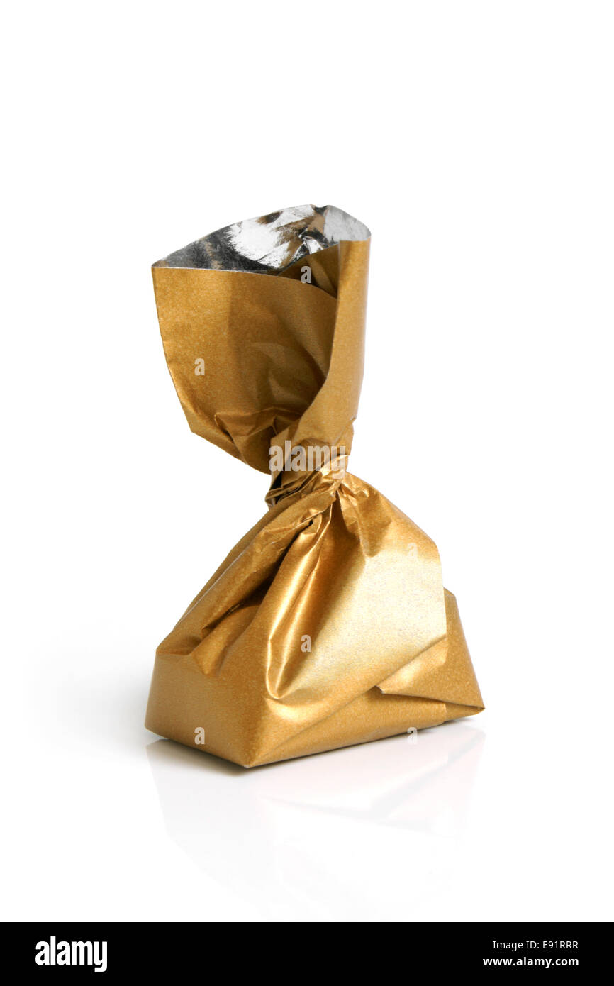 Eating gold chocolate closeup hi-res stock photography and images - Alamy