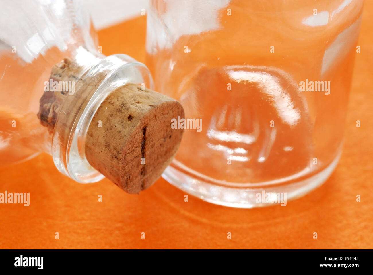Two glass bottles Stock Photo - Alamy