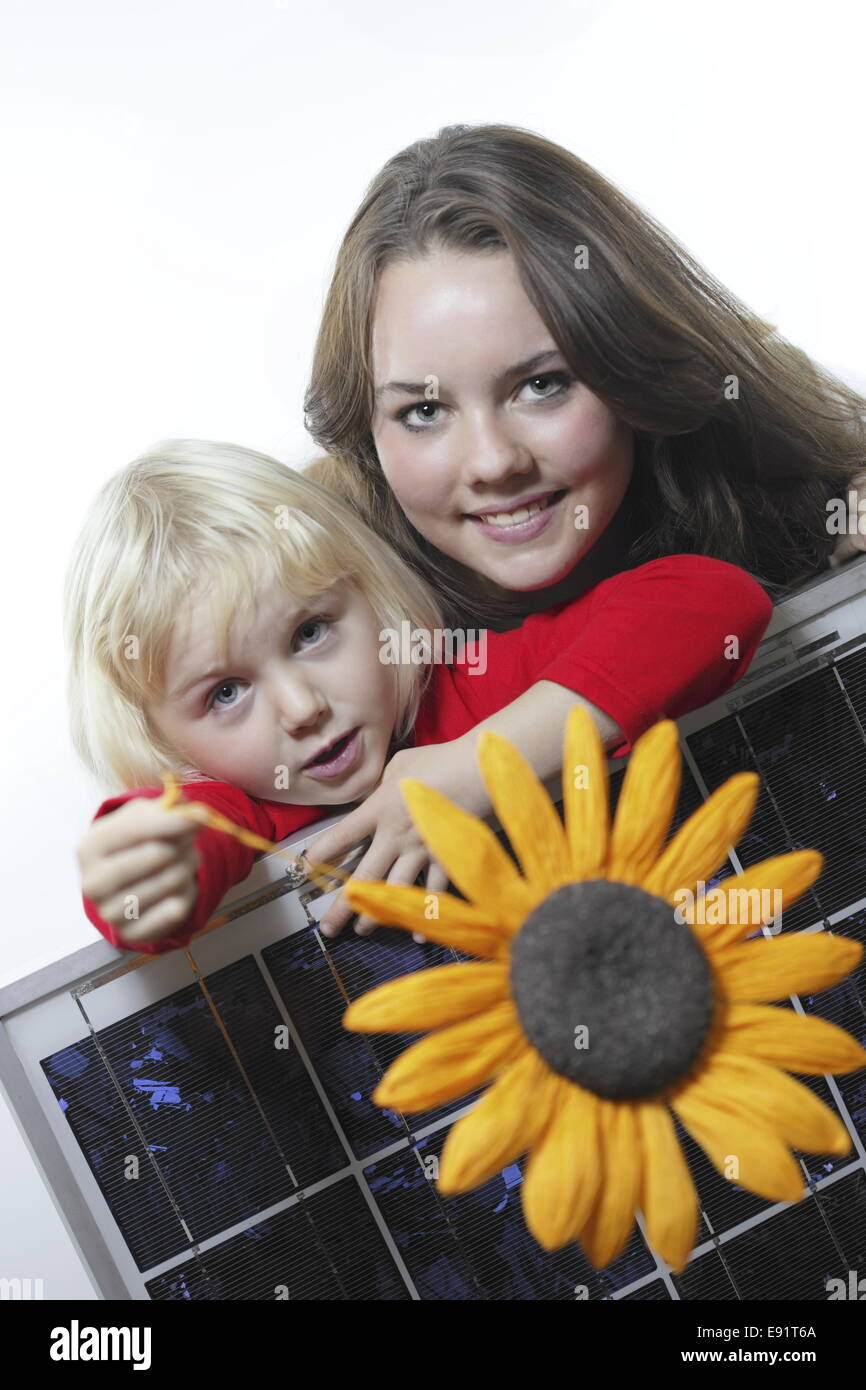 girls with solar Stock Photo - Alamy