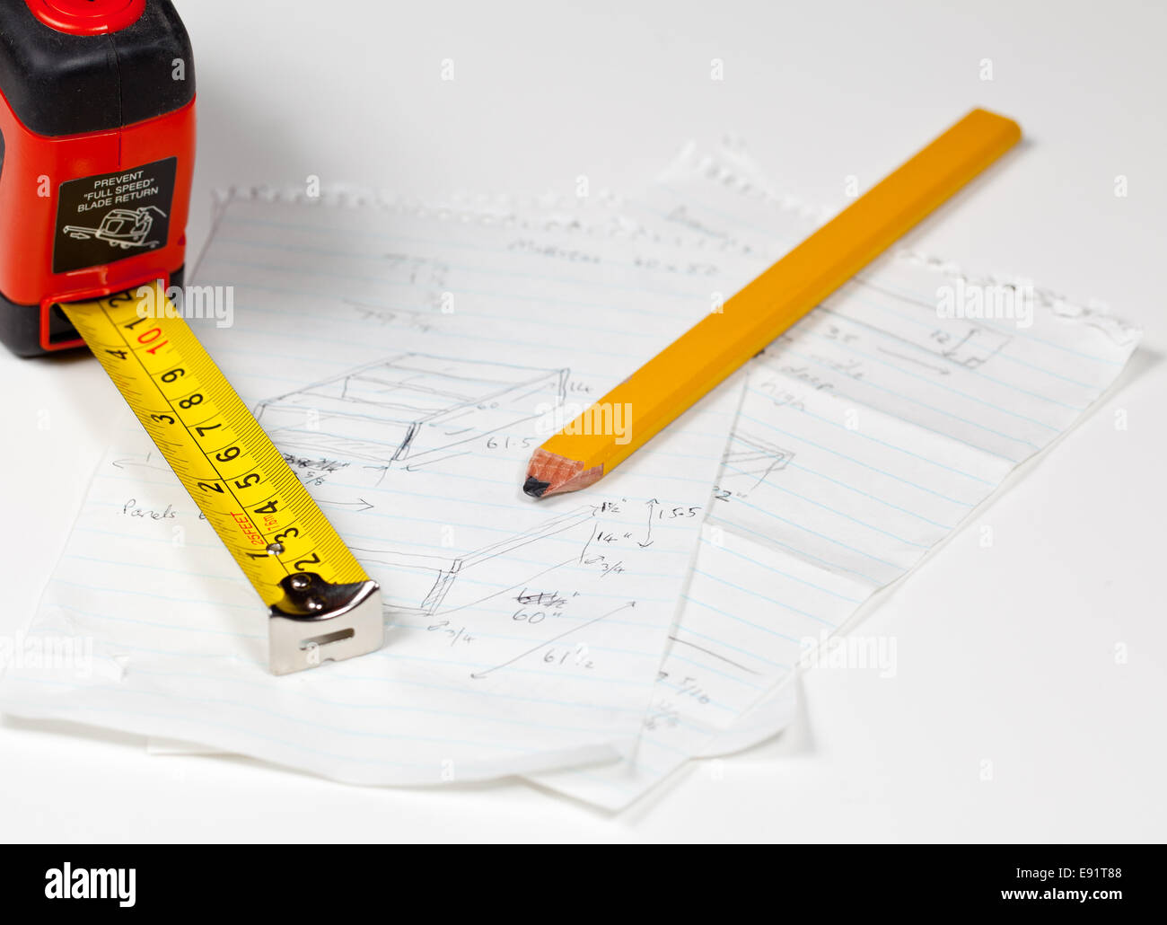 Steel rule ruler hi-res stock photography and images - Alamy