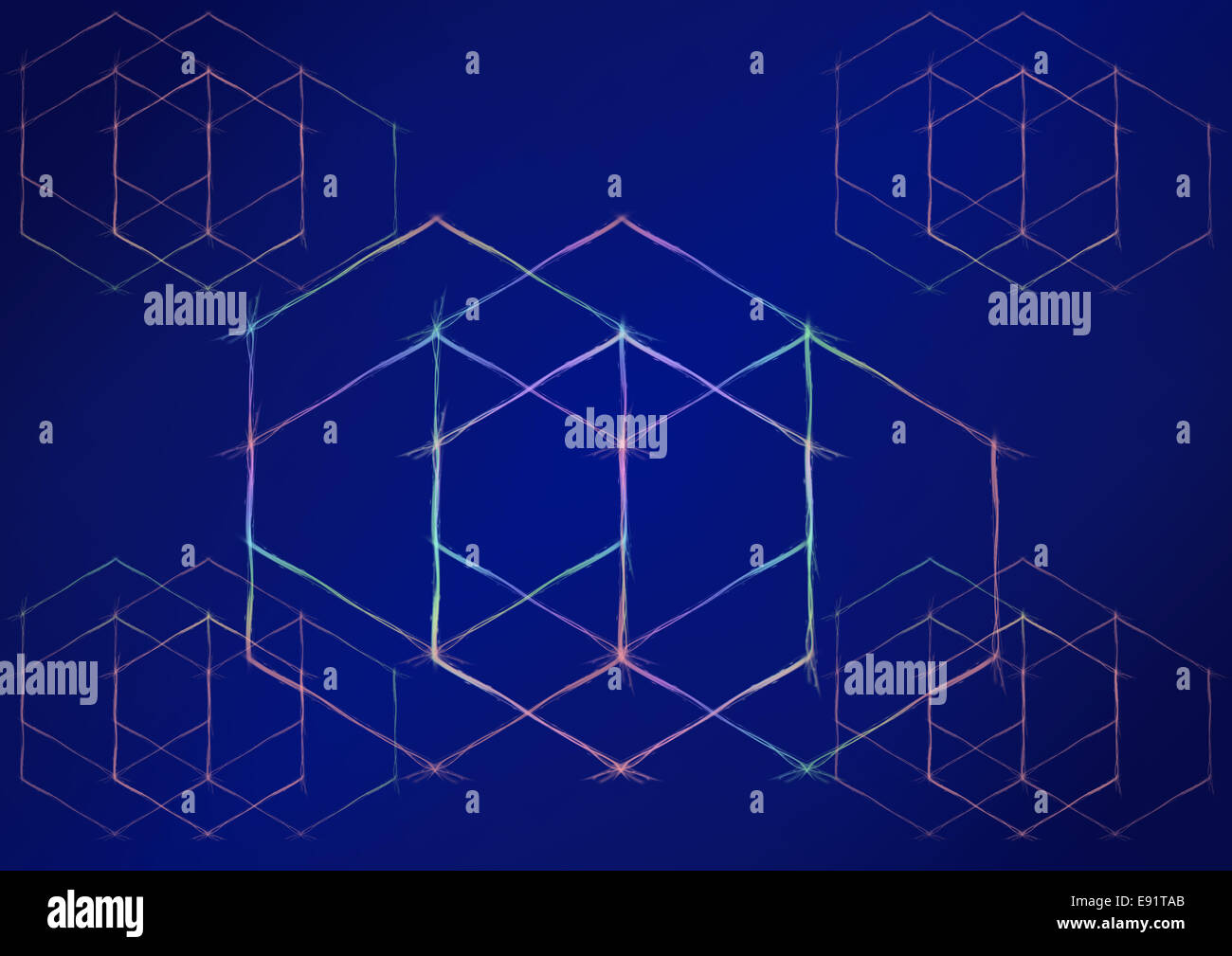 Abstract diagonal glowing structure hi-res stock photography and images ...