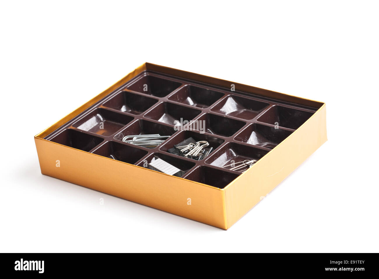 Inside gift box Cut Out Stock Images & Pictures - Alamy