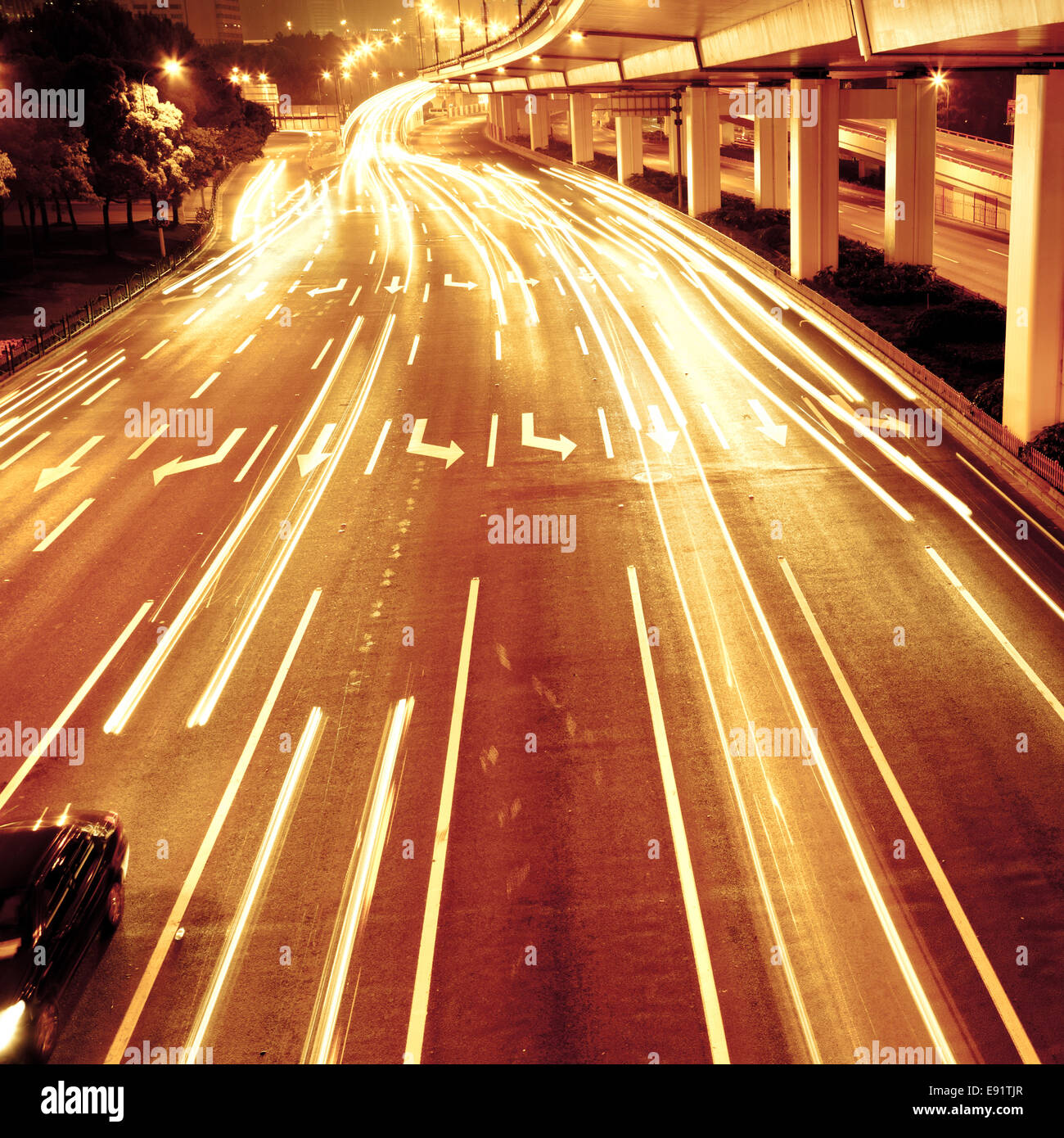 Blur light traffic in hi-res stock photography and images - Alamy
