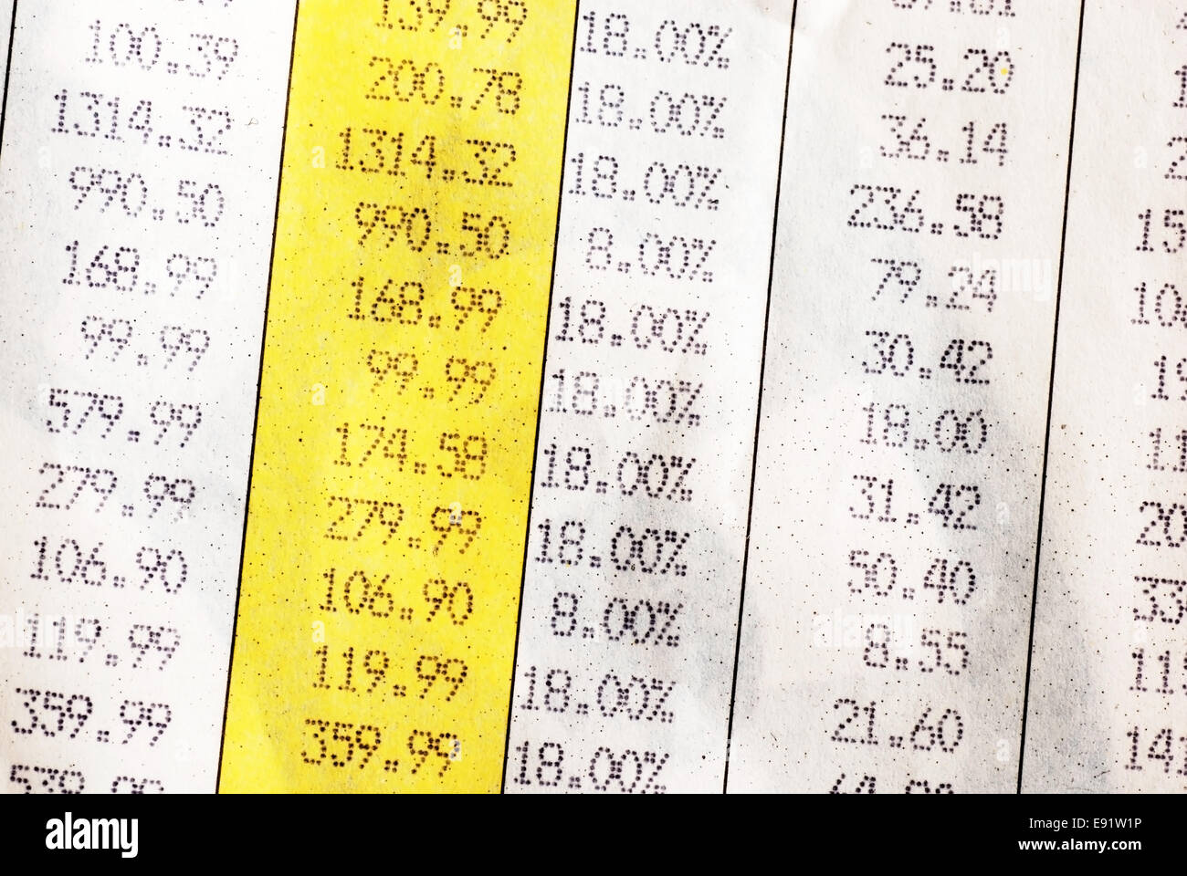 Fiscal receipt hi-res stock photography and images - Alamy