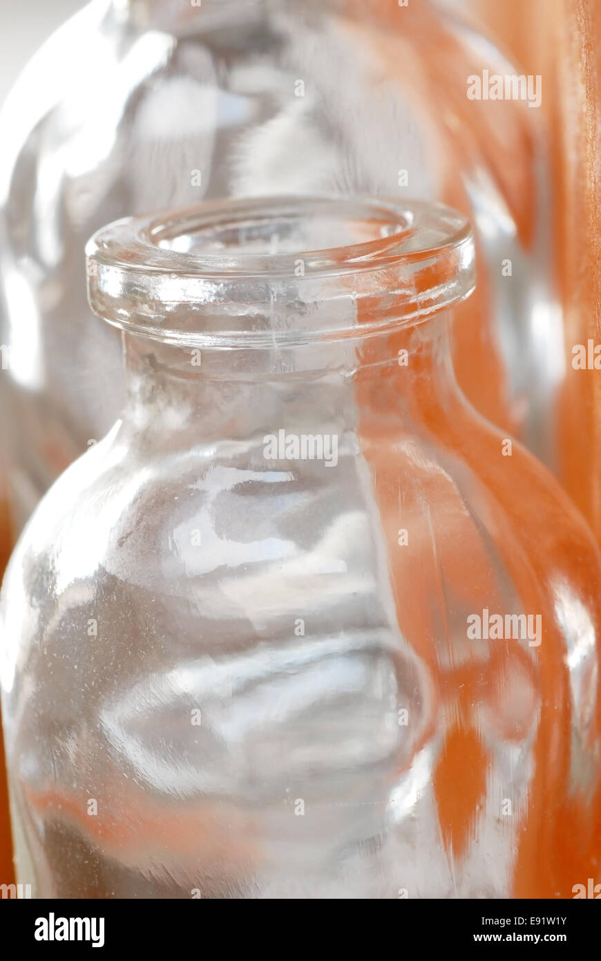 Two glass bottles Stock Photo - Alamy