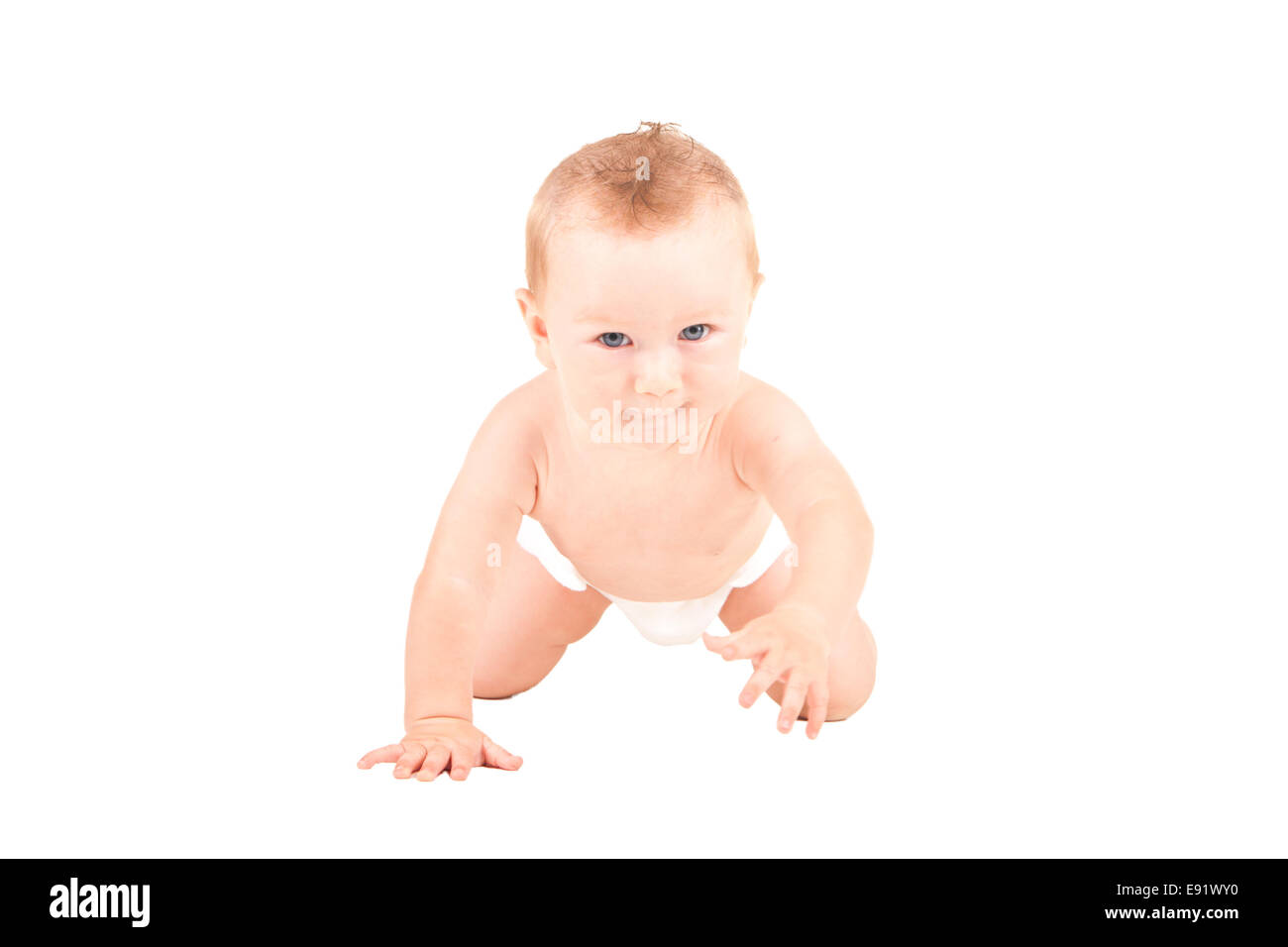Picture of a crawling baby Stock Photo - Alamy
