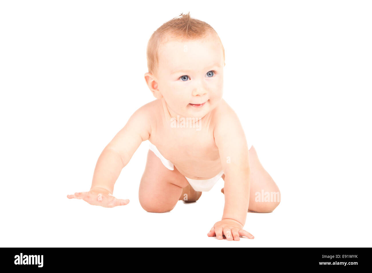 Picture of a crawling baby Stock Photo - Alamy