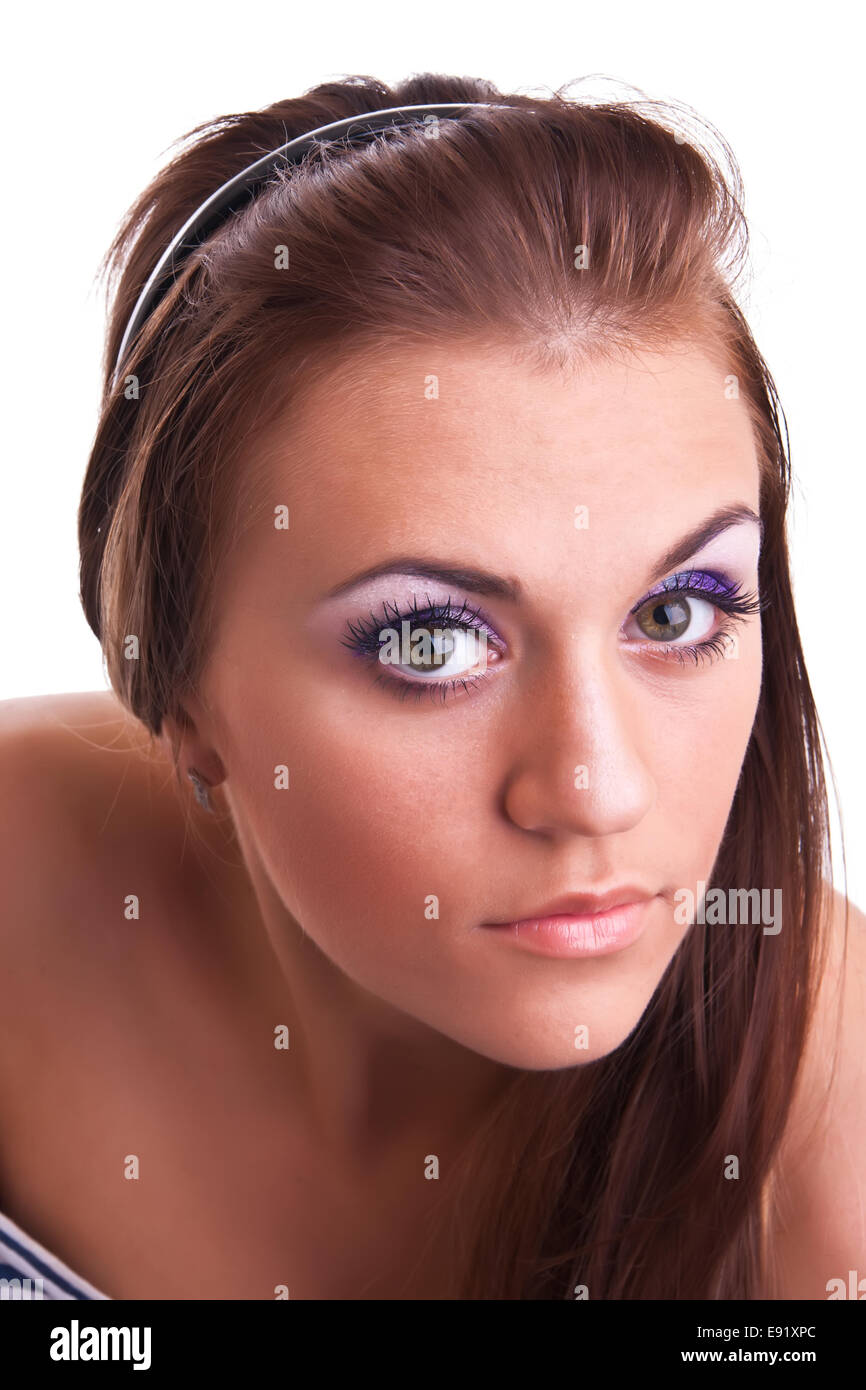 Woman in studio Stock Photo - Alamy