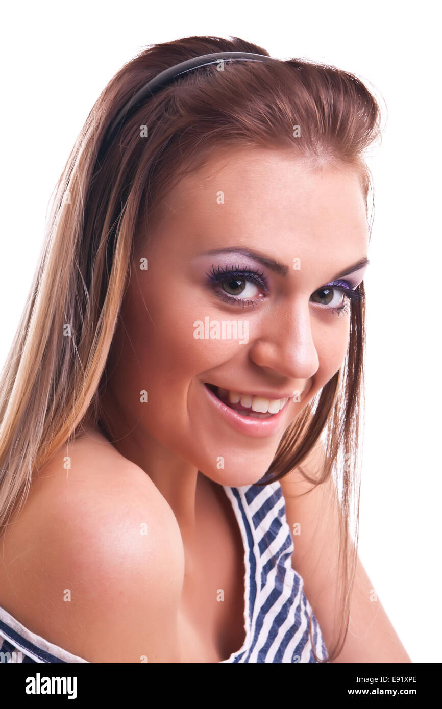 Woman in studio Stock Photo - Alamy