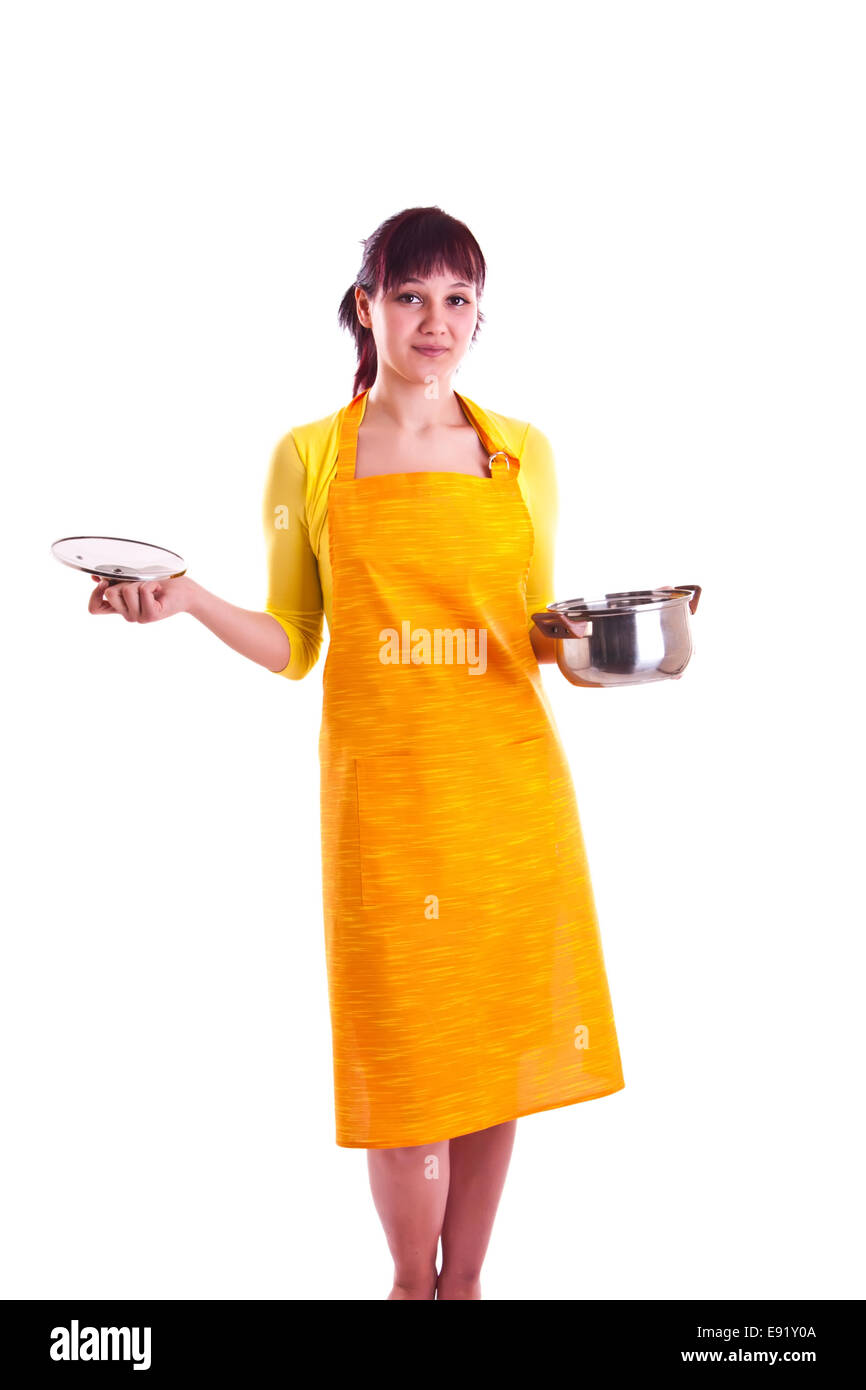 woman holding pot in hands Stock Photo - Alamy