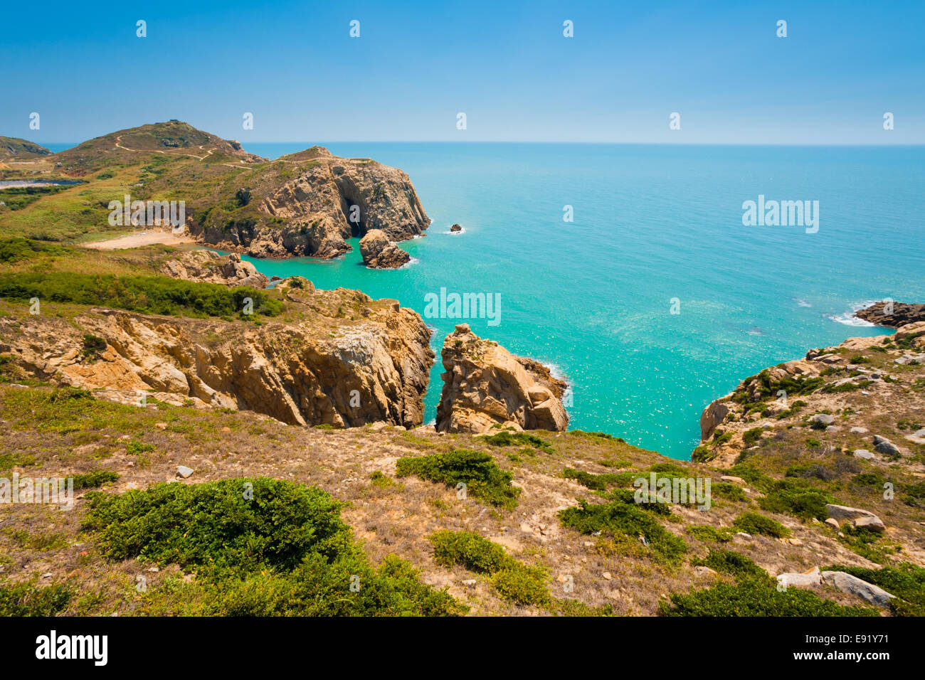 Cliffs Seascape Matsu Island Stock Photo - Alamy