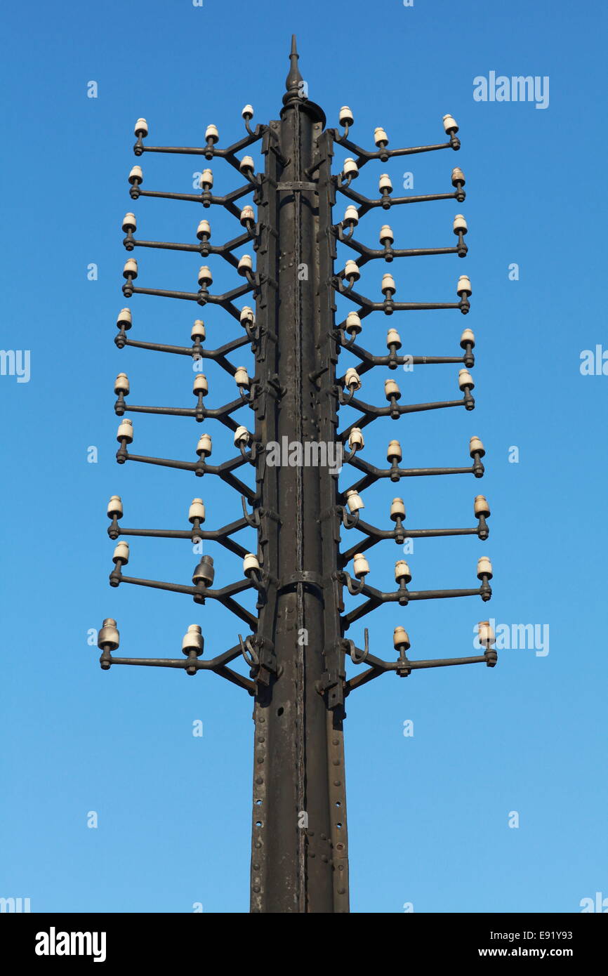 Telephone pole insulators hi-res stock photography and images - Alamy