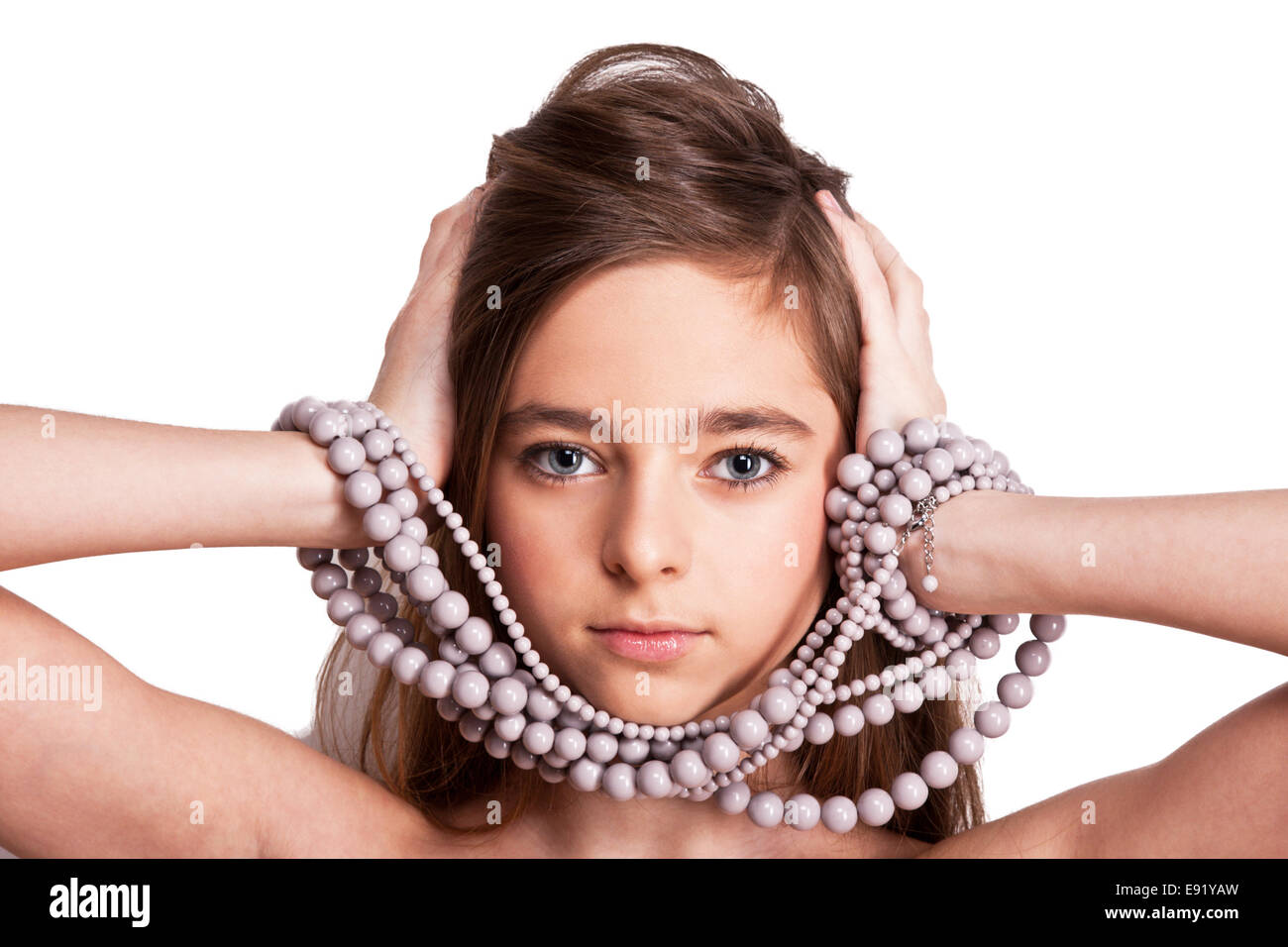 young teenage model in studio Stock Photo - Alamy