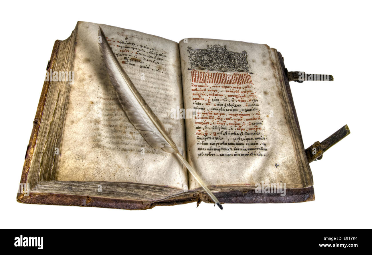 The ancient book Stock Photo - Alamy