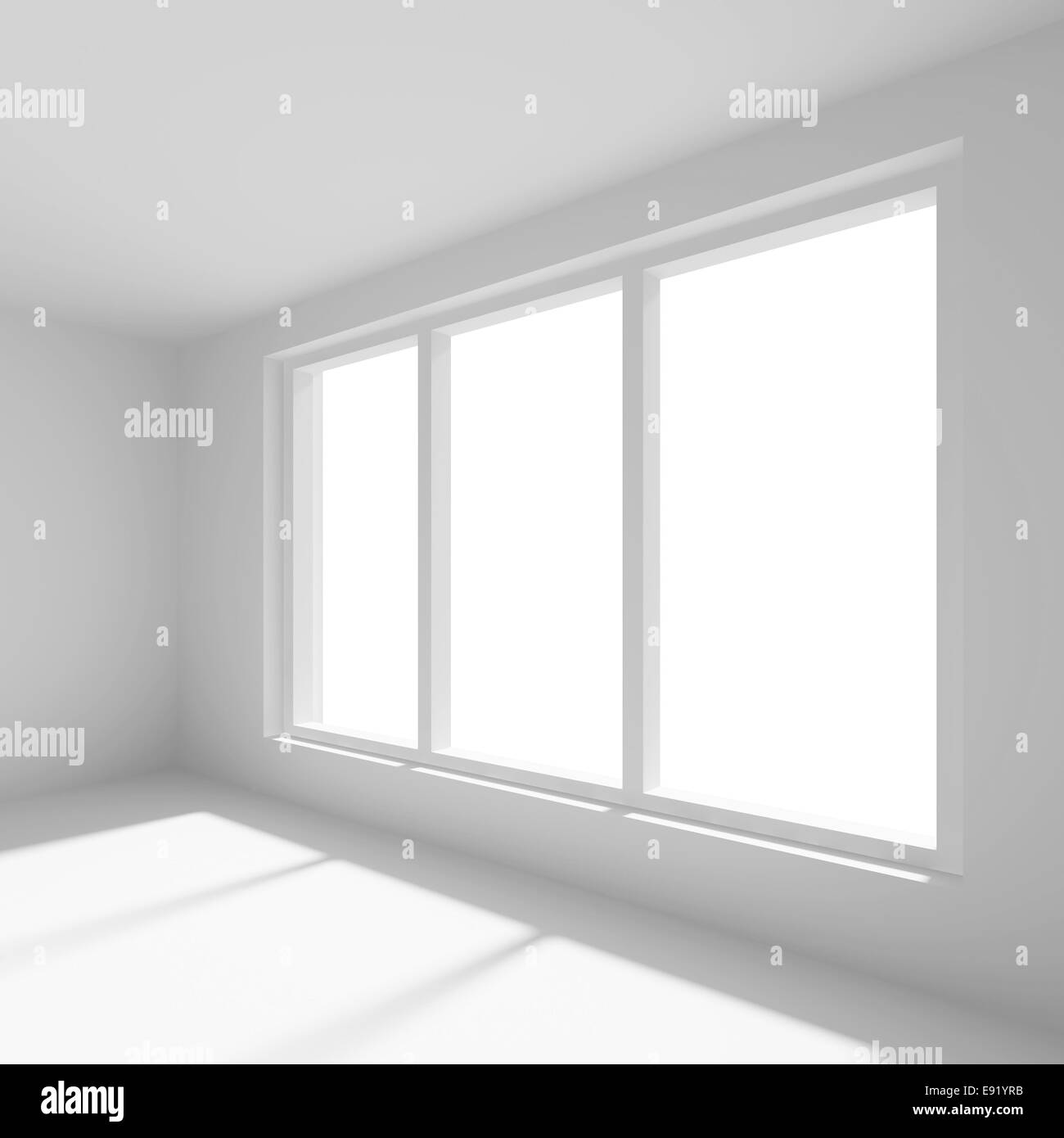 White Empty Room Stock Photo - Alamy