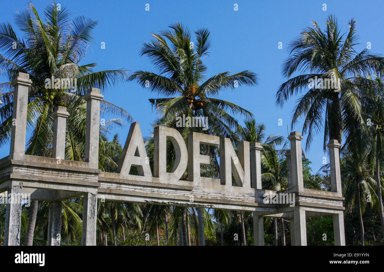 Adeni paradise with palm Stock Photo - Alamy