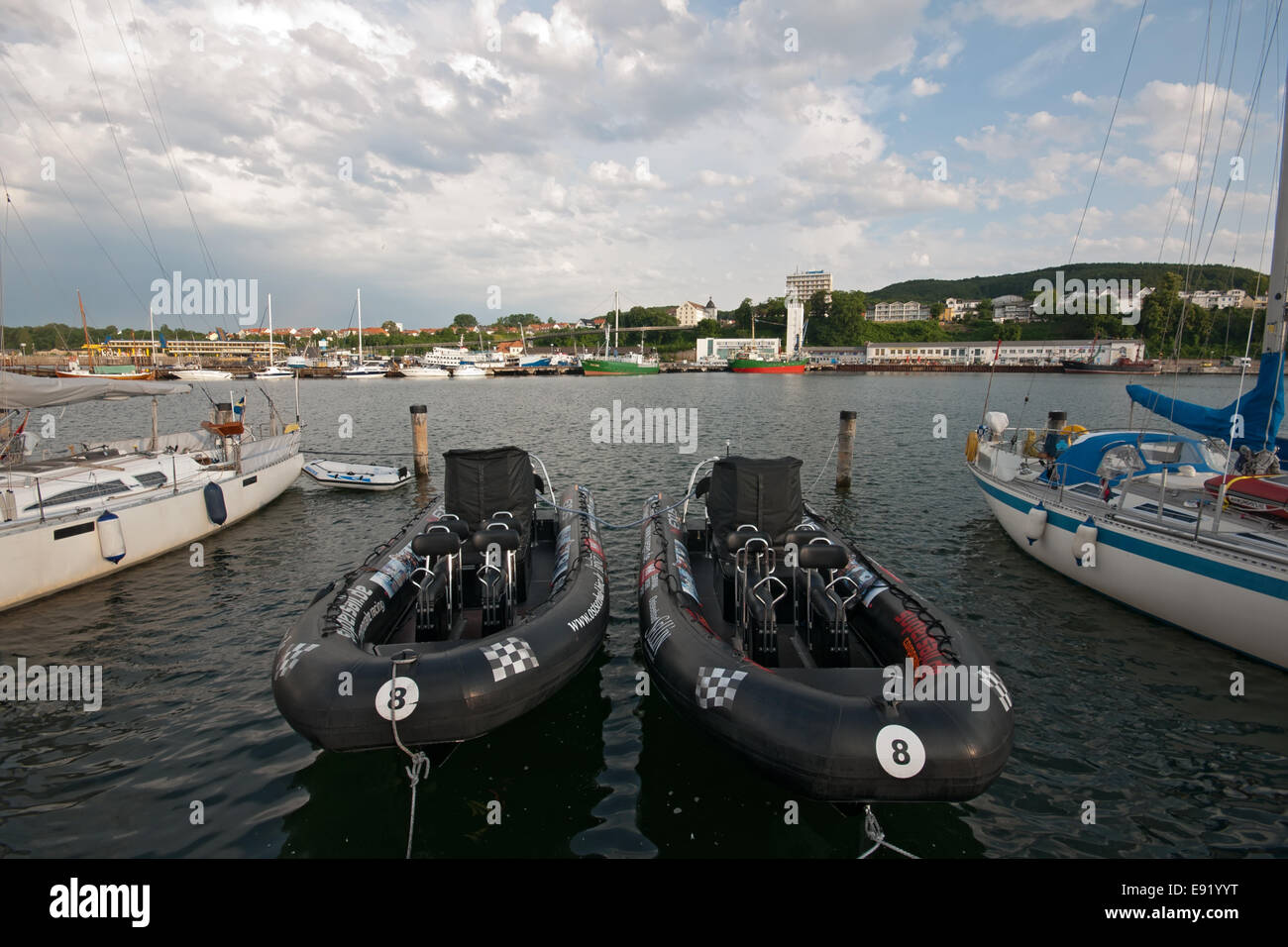 In the harbour of Sassnitz, Ruegen, Germany Stock Photo - Alamy