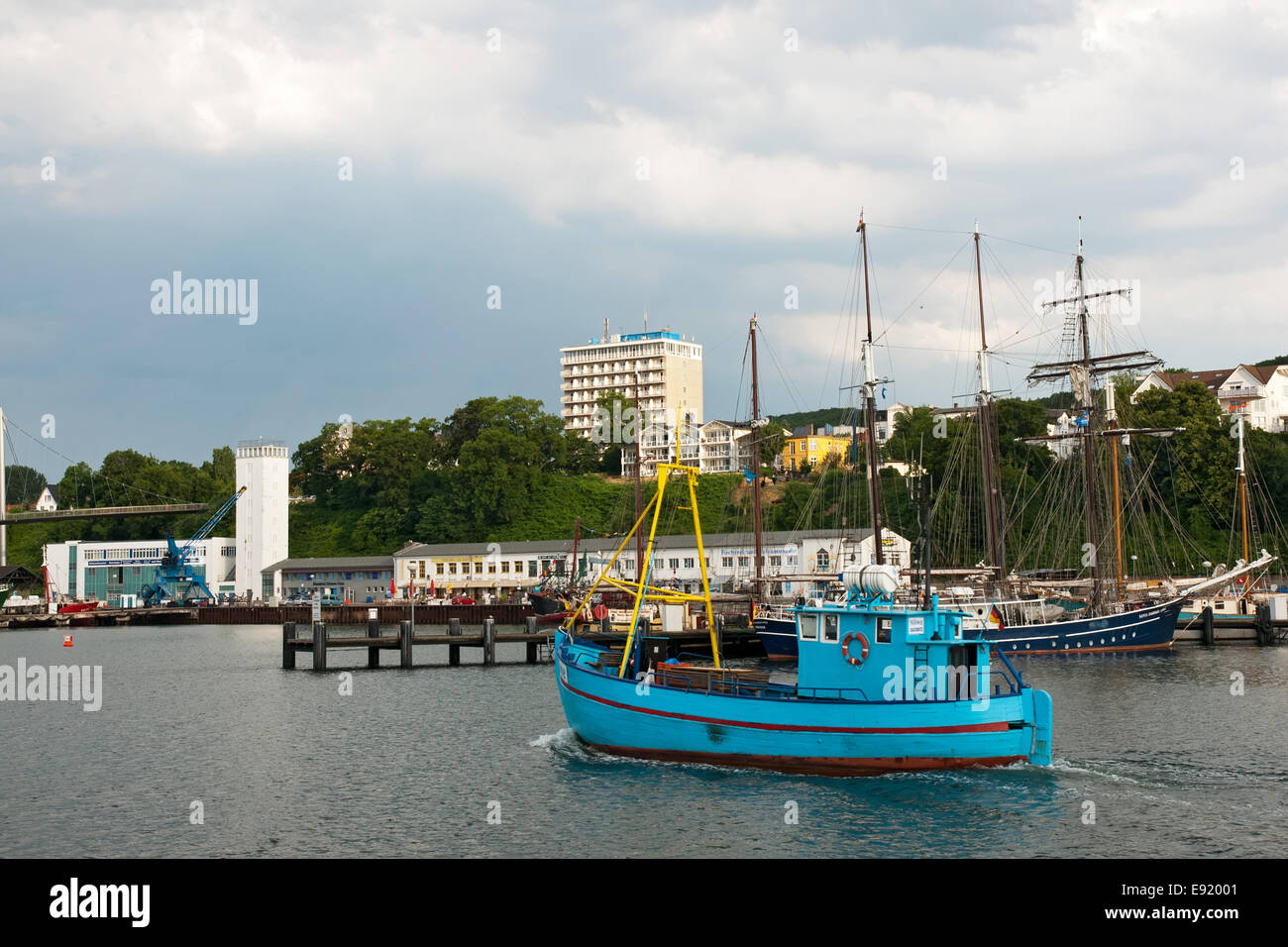 In the harbour of Sassnitz, Ruegen, Germany Stock Photo - Alamy