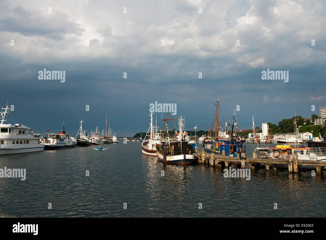 In the harbour of Sassnitz, Ruegen, Germany Stock Photo - Alamy
